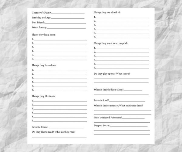 How To Use A Character Sheet – Vertu Publishing